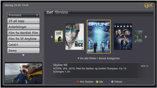 New UI for Get HD customers