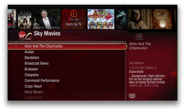 Sky VOD content heads to Virgin