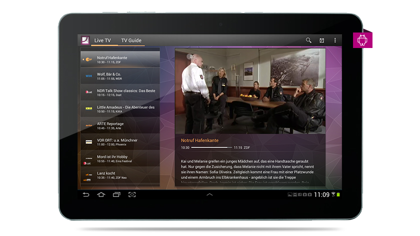 Mobile devices popular as a TV guide