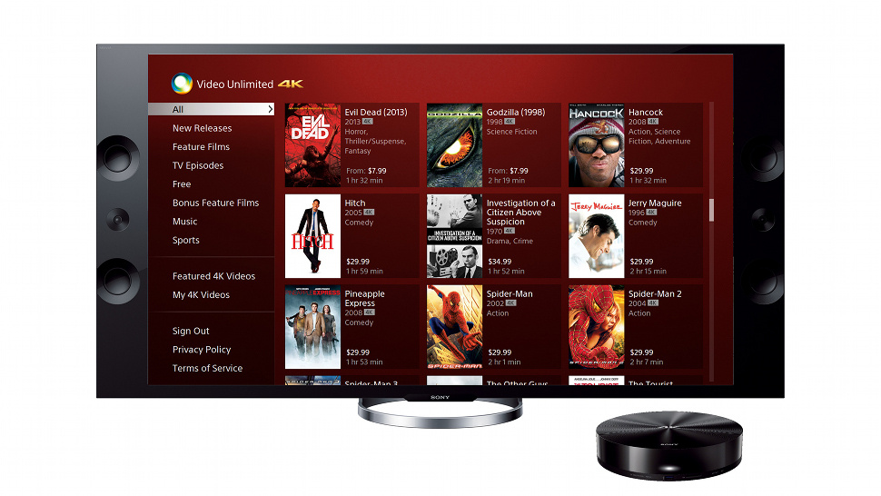 Sony opens 4K Ultra HD video store