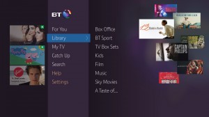 New look and feel on BT TV