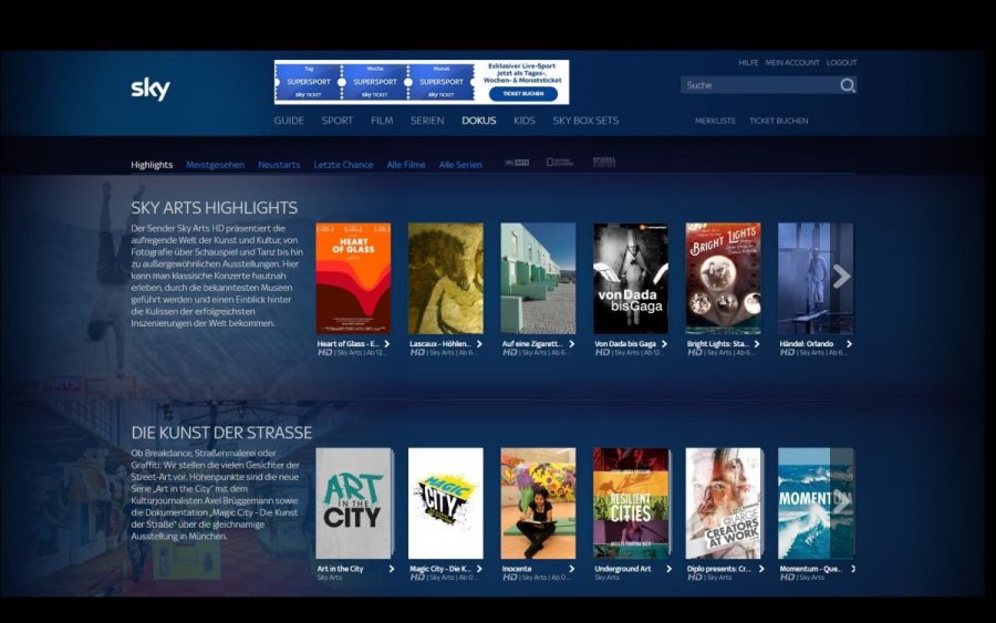 Sky Deutschland adds Sky Arts to OTT service