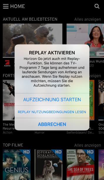UPC adds Replay TV to Horizon in Austria