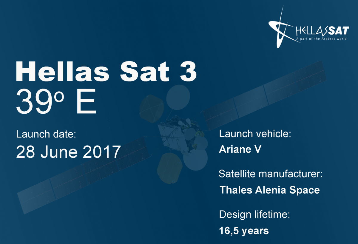 Hellas Sat 3 successfully launched by Ariane 5
