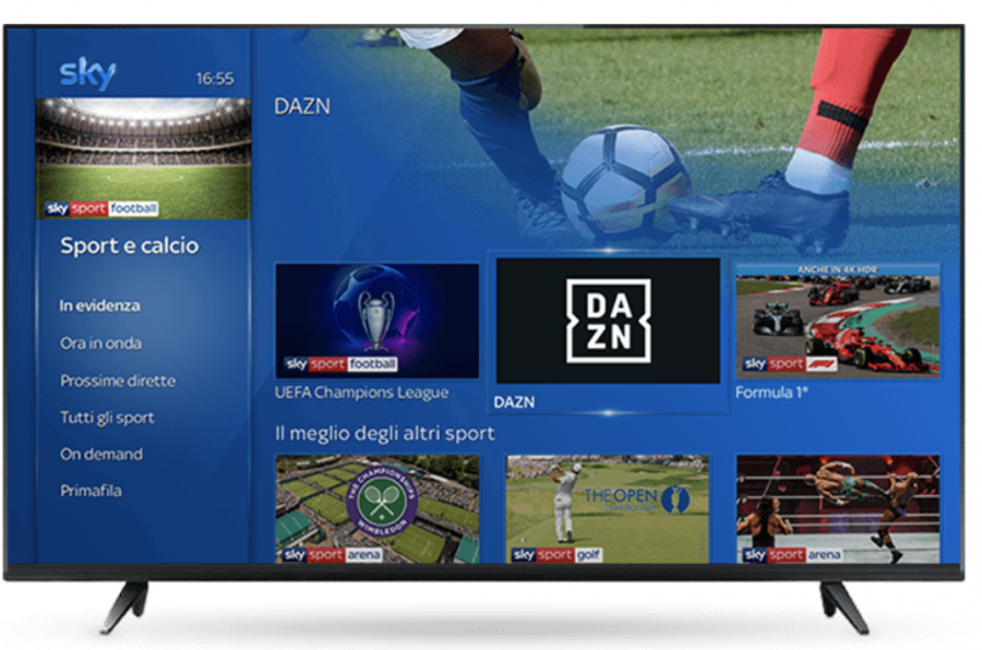 DAZN launches two B2B sports channels on Sky Italia