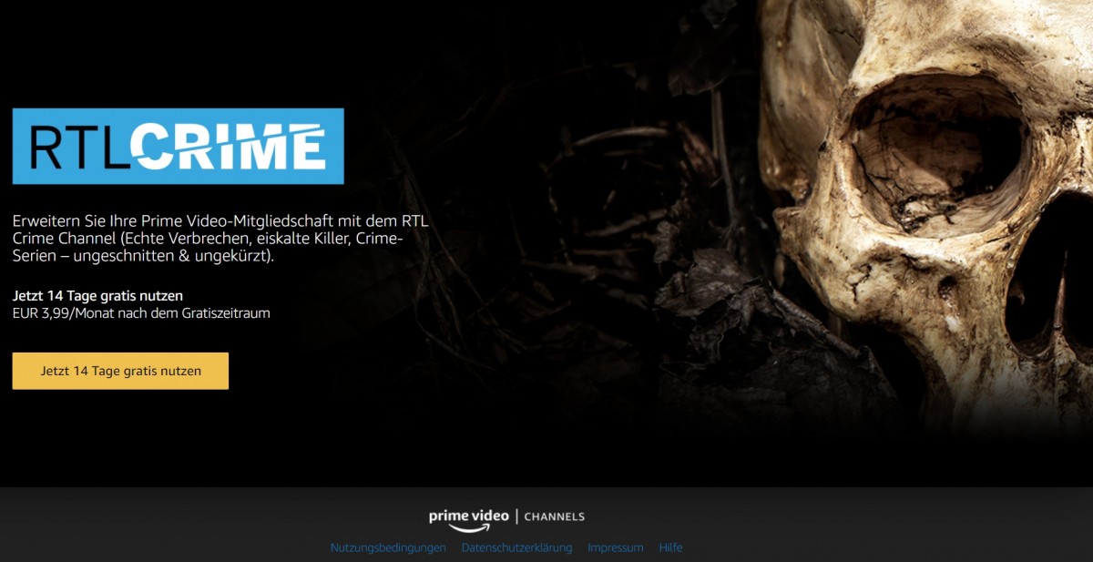 RTL Crime launches on Amazon Prime Video Channels