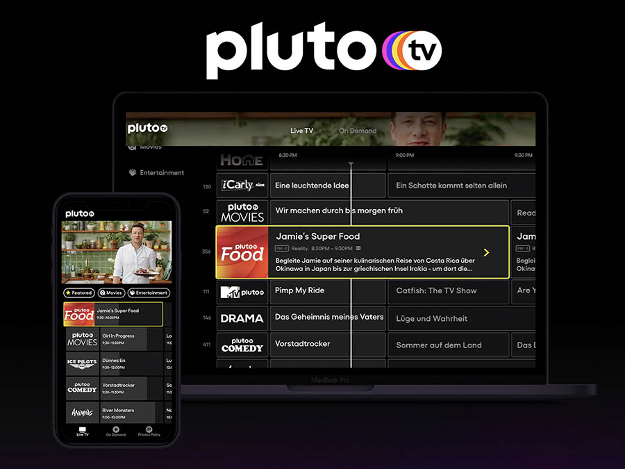 Pluto TV now on web browsers in the DACH