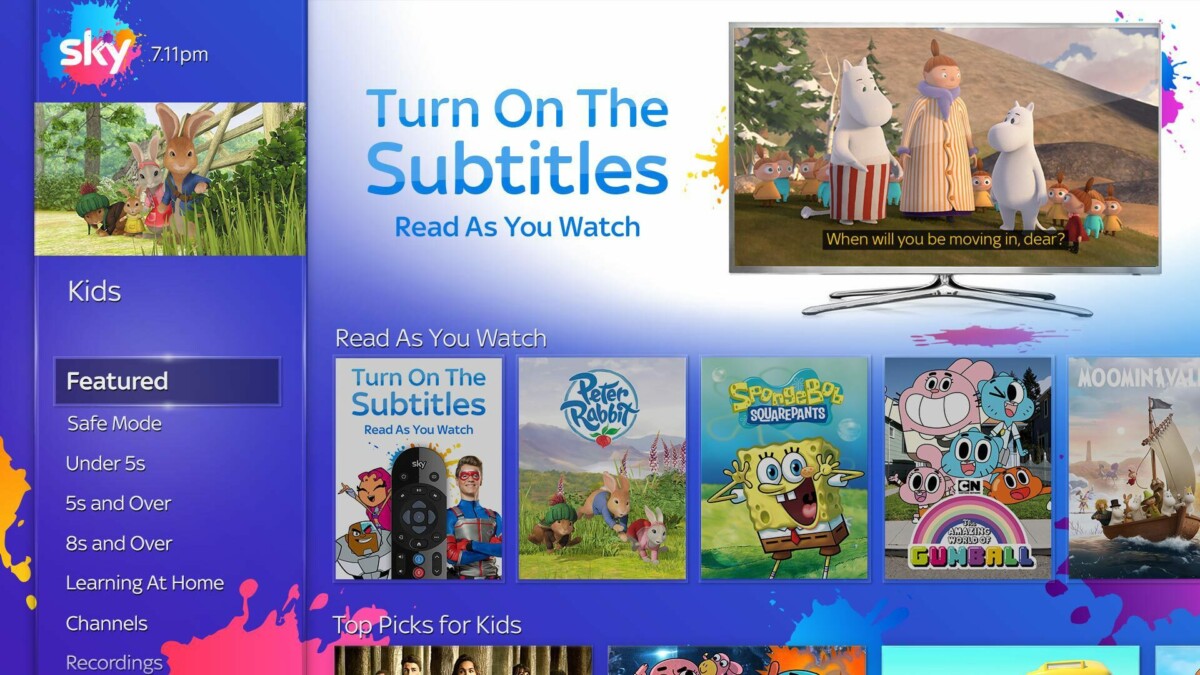 Subtitles turned on in children’s literacy campaign