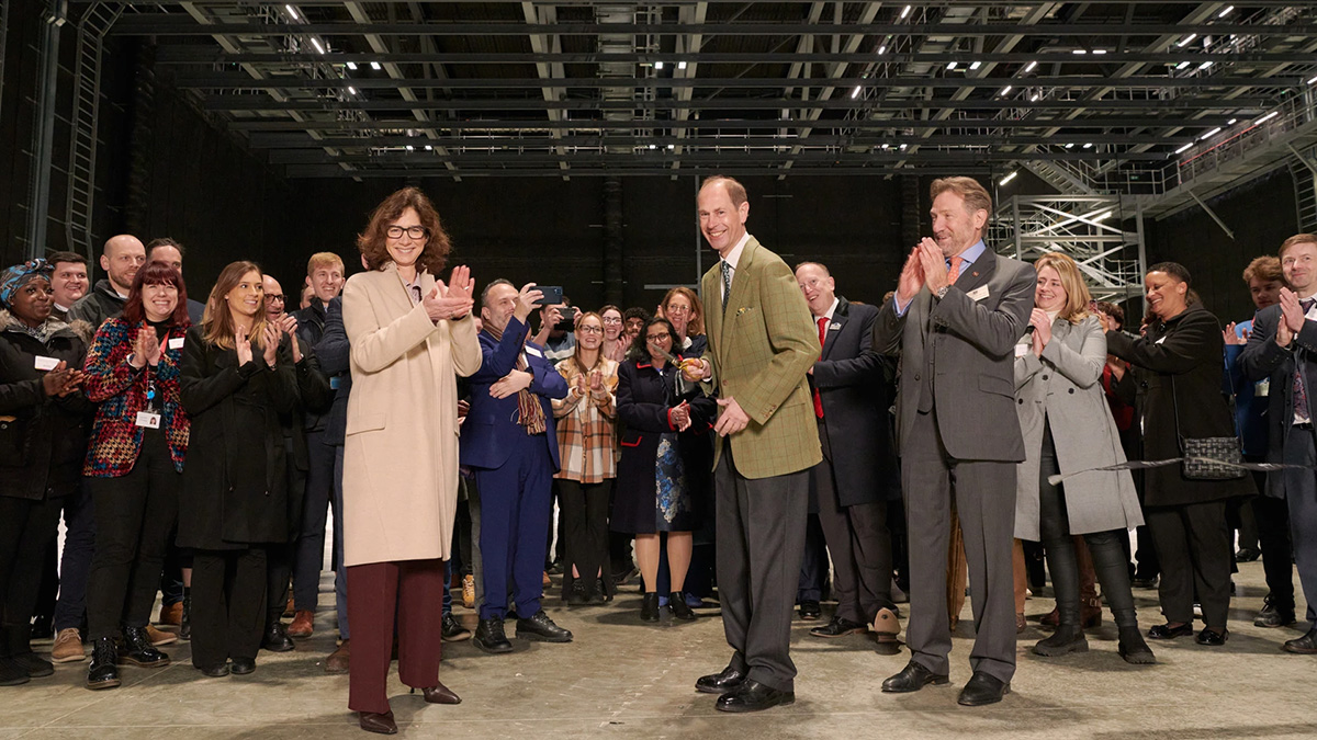 Duke of Edinburgh opens final sound stage at Sky Studios Elstree