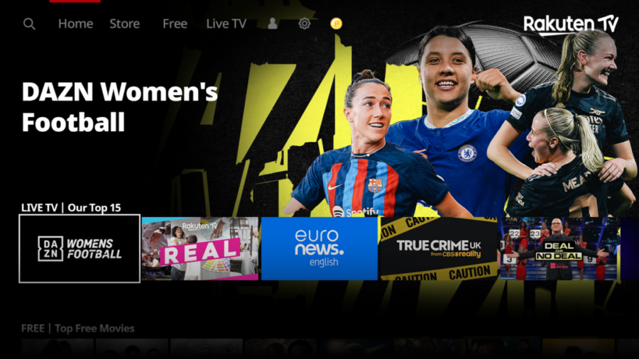 Rakuten TV launches DAZN football FAST channel