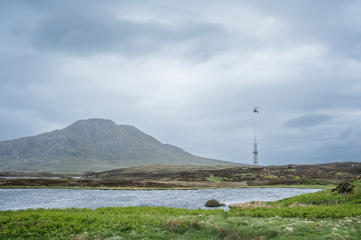 Virgin Media O2 delivers three new 4G masts to remote Scottish Islands