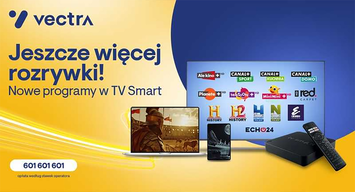 Vectra expands TV Smart offer with 14 new channels