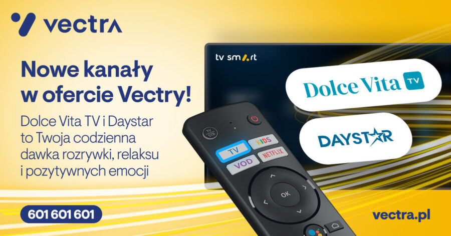 Vectra and Multimedia add Dolce Vita TV and Daystar in HD
