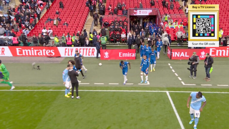 BBC uses FA Cup final to promote TV licence take-up